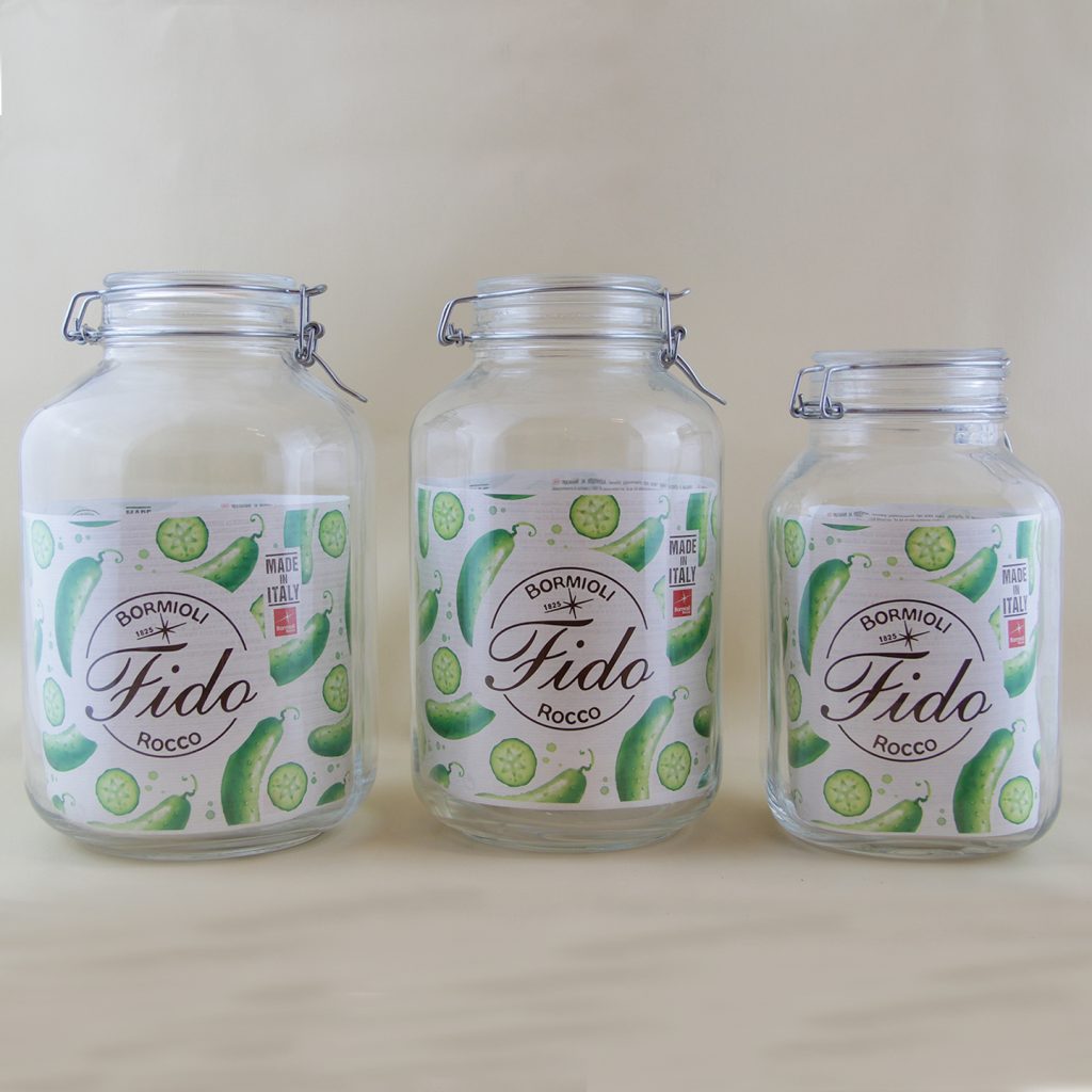 Bormioli Italy Fido Flip Top Glass Clear Jars (3L, 4L,5L) - Pantry Magic