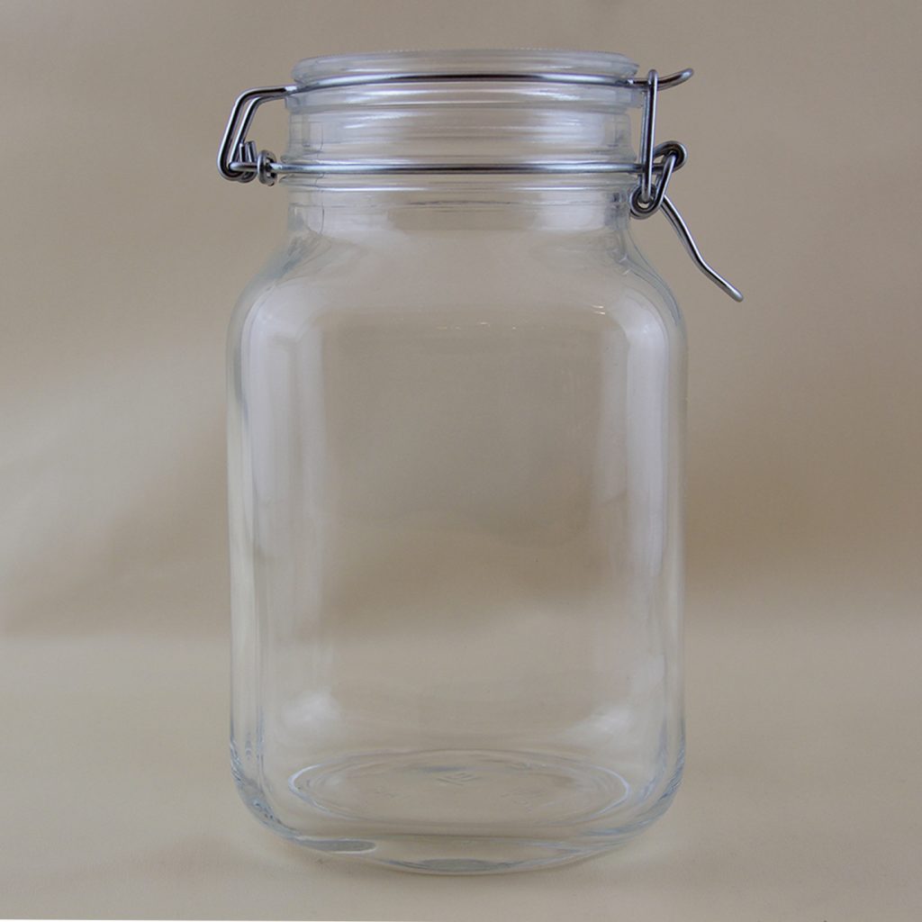 Bormioli Italy Fido Flip Top Glass Clear Jar 2L - Pantry Magic