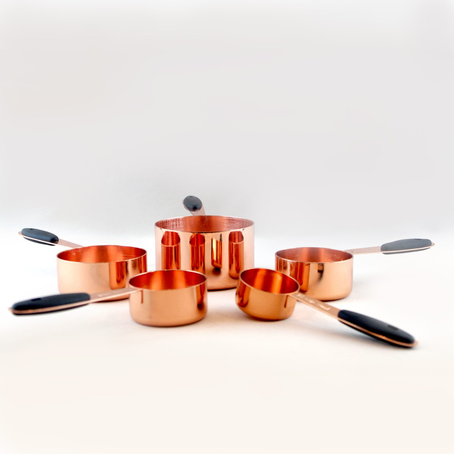 Copper Plated Measuring Cup Set of 5 - Pantry Magic