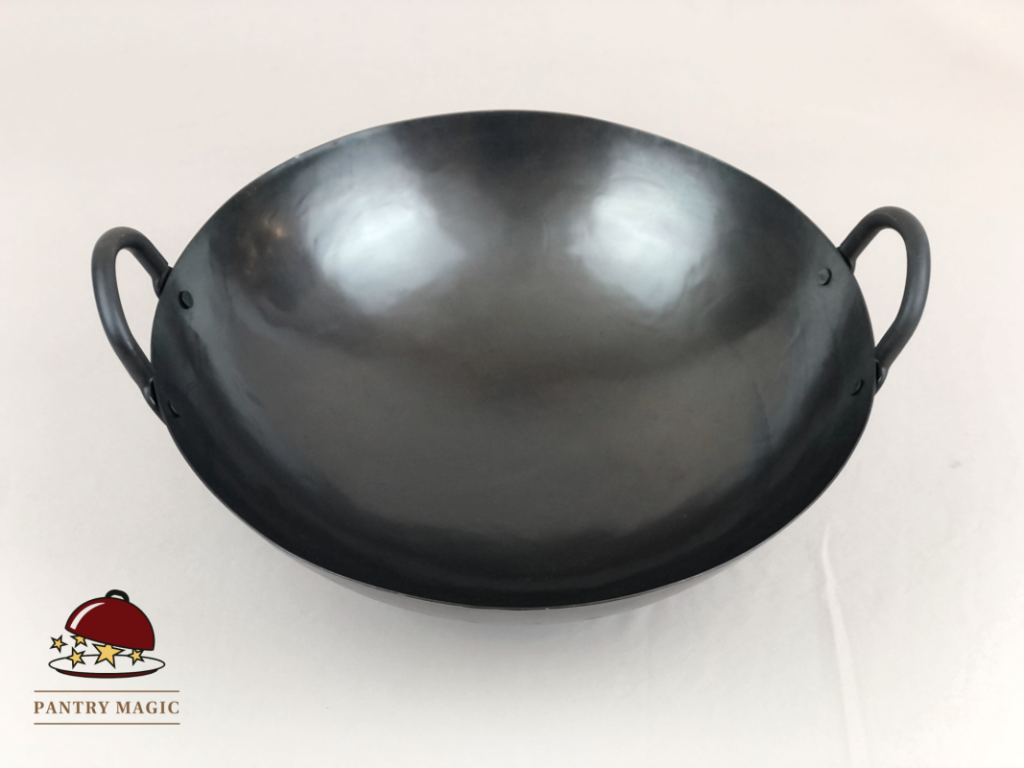 Carbon Steel Dual Handle Wok 2 Metal Handle - Pantry Magic