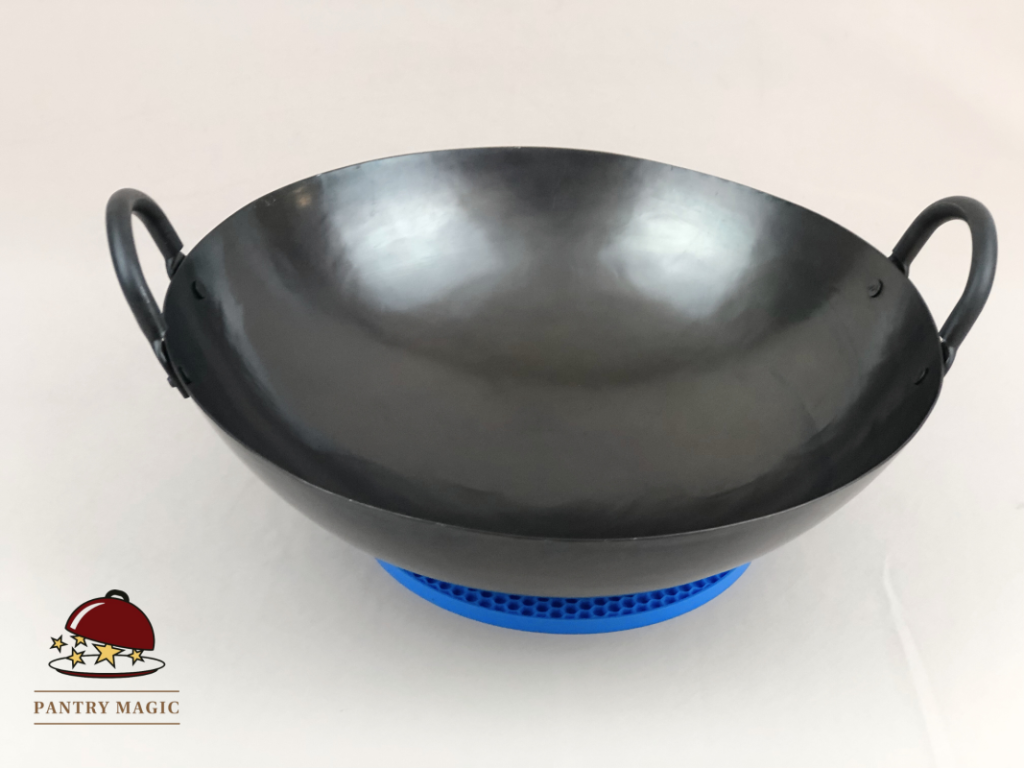 Carbon Steel Dual Handle Wok 2 Metal Handle - Pantry Magic