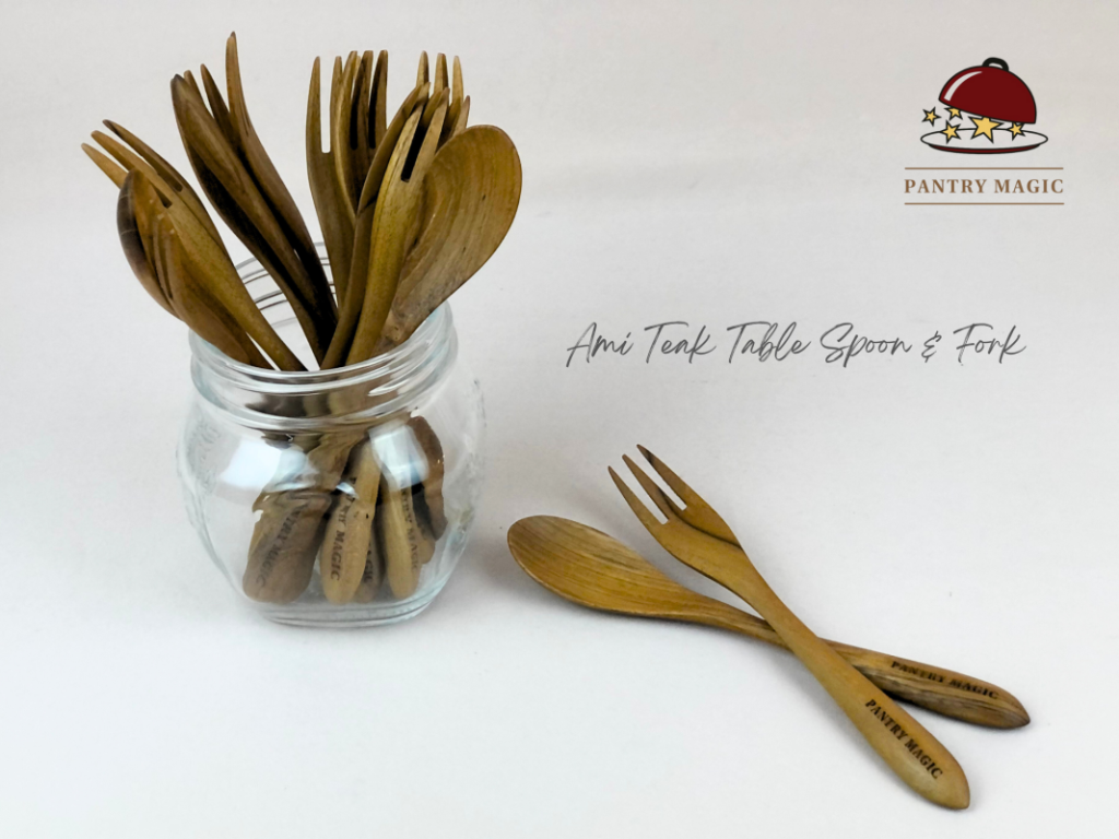 Pantry Magic Teak Table Spoon & Fork - Pantry Magic